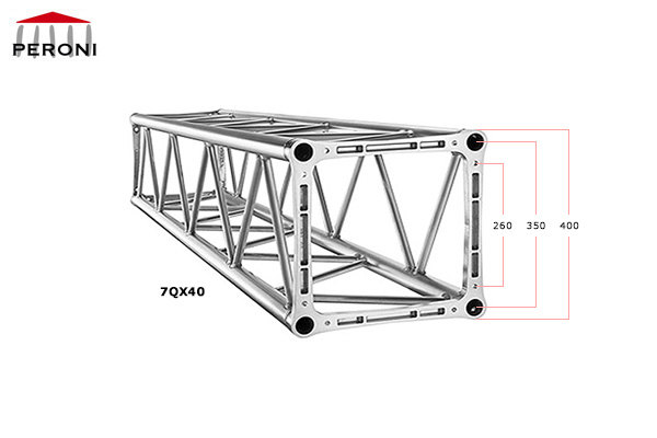 7QX40 - Trusses cuadrados 40 cm - Trusses de aluminio | PERONI
